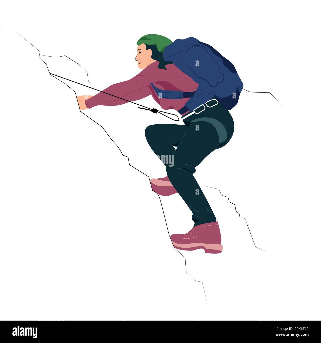 Il faut grimper Banque d'images vectorielles - Alamy
