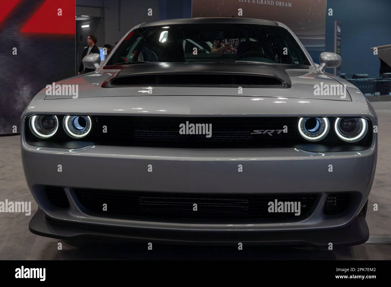 New York New York 05 Avril 2023 Dodge Challenger Srt Daemon 170 Vu