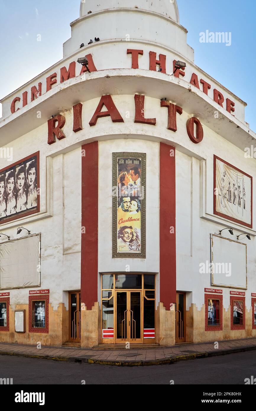 Le cinéma Rialto est un cinéma interprétation en 1929 à Casablanca, au ...