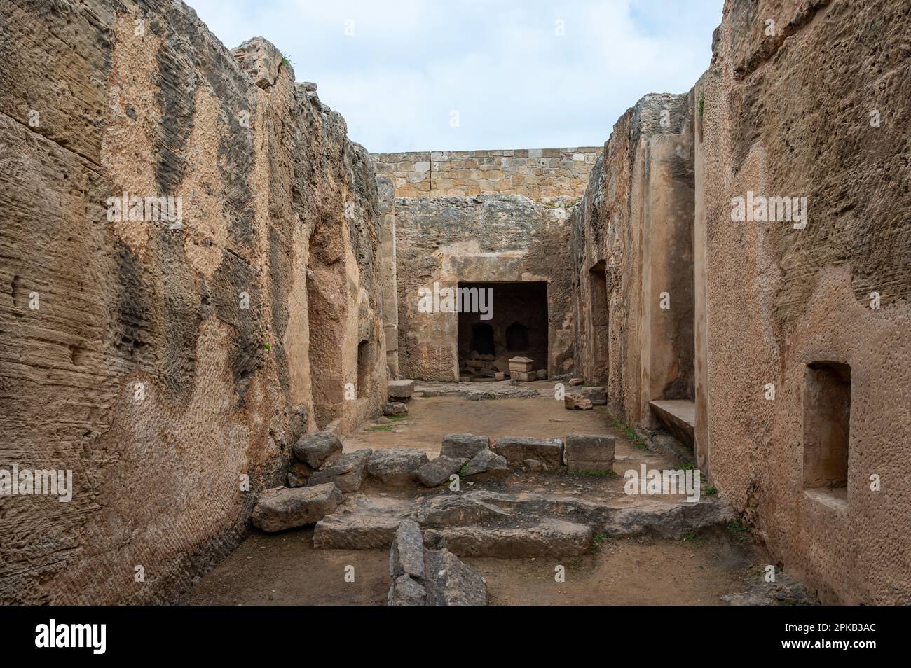 Paphos, Paphos District, Chypre, 23 mars 2023 - ruines antiques du site ...