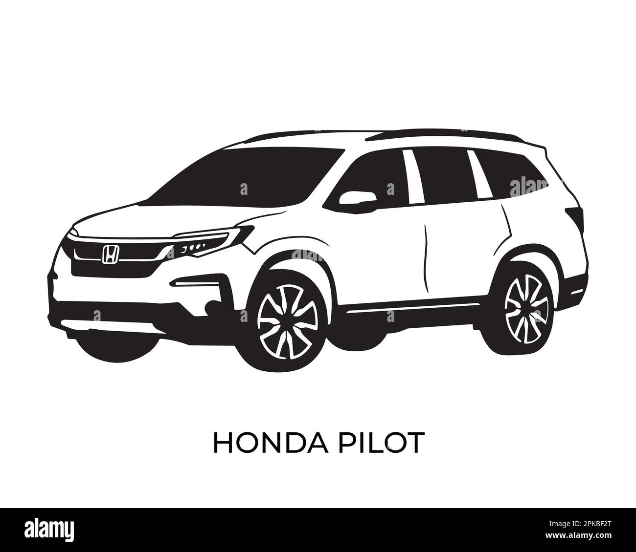 Honda pilot Banque d'images détourées - Alamy