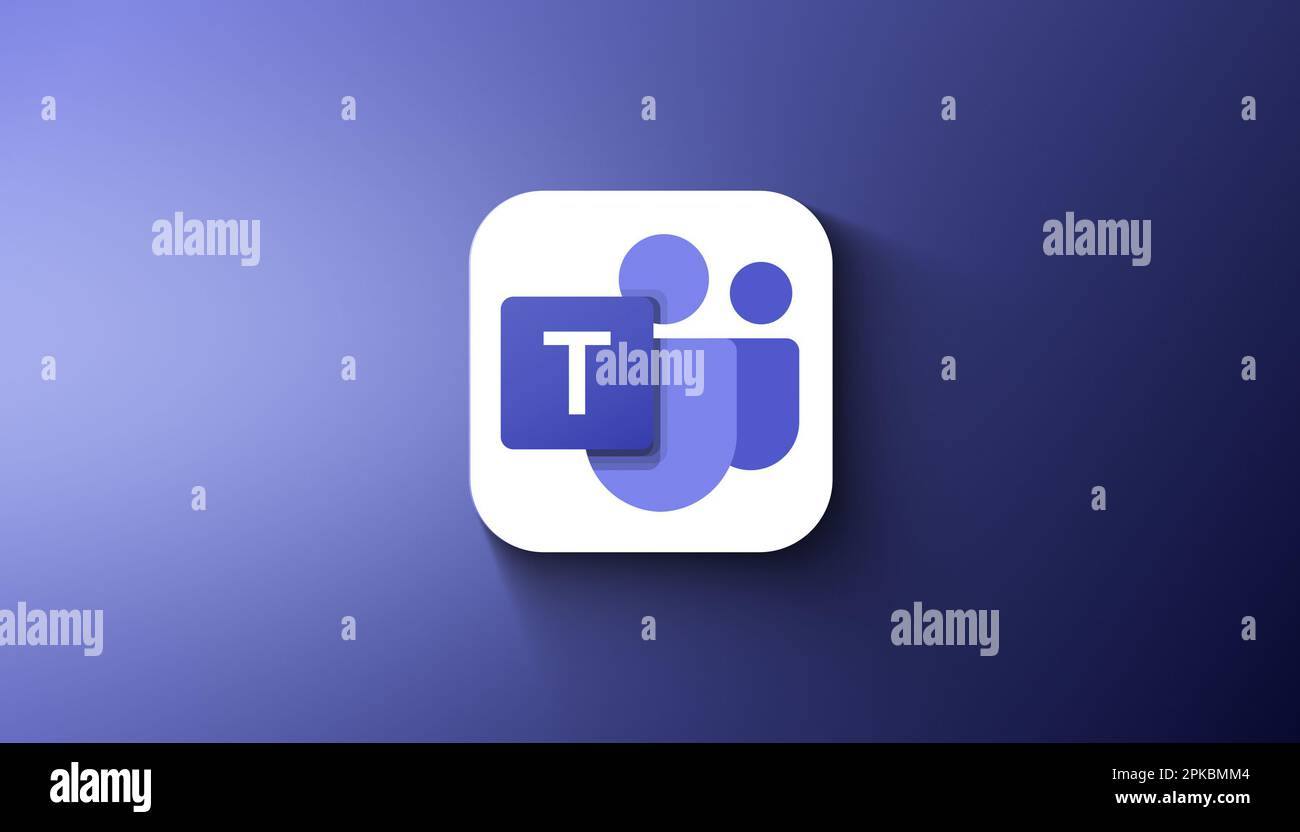 Agadir, Maroc - avril 2023 : logo Microsoft Teams en arrière-plan ...