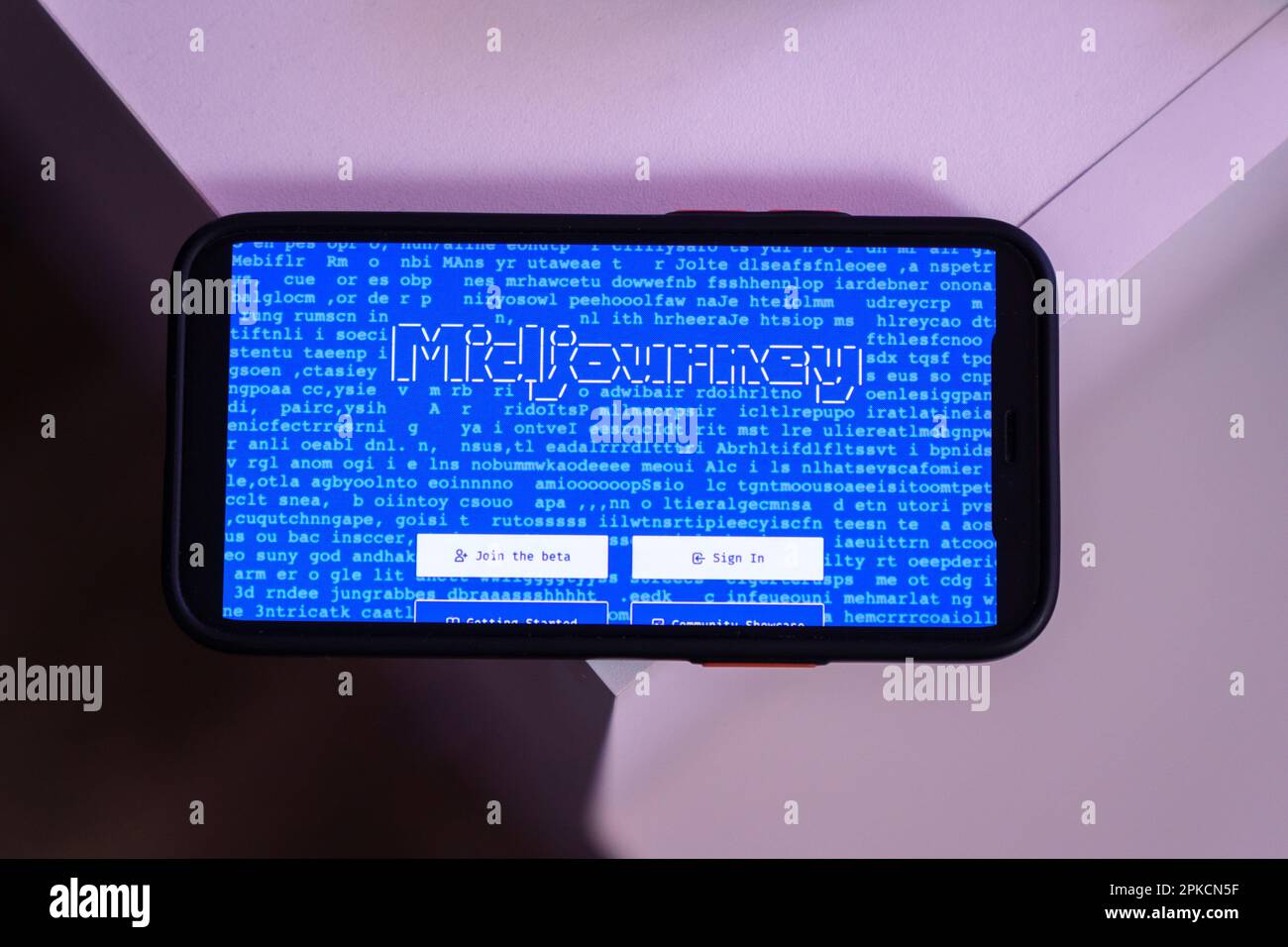 Tyumen, Russia-24 mars 2023: MidJourney l'intelligence artificielle qui ... Tyumen, Russia-24 mars 2023: MidJourney l'intelligence artificielle qui ...