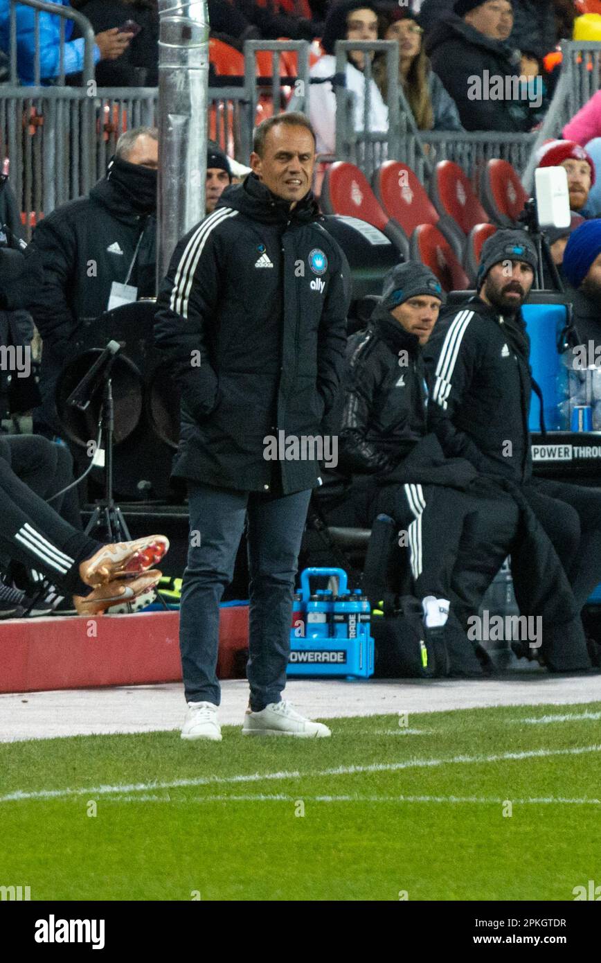 Toronto, ON, Canada - 1 avril : entraîneur en chef du FC Charlotte ...