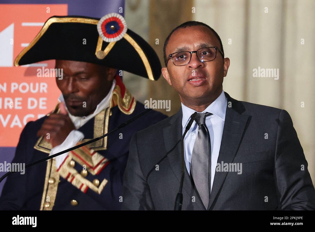 Paris, France. 07th avril 2023. PAP Ndiaye, Ministre de l'Education ...