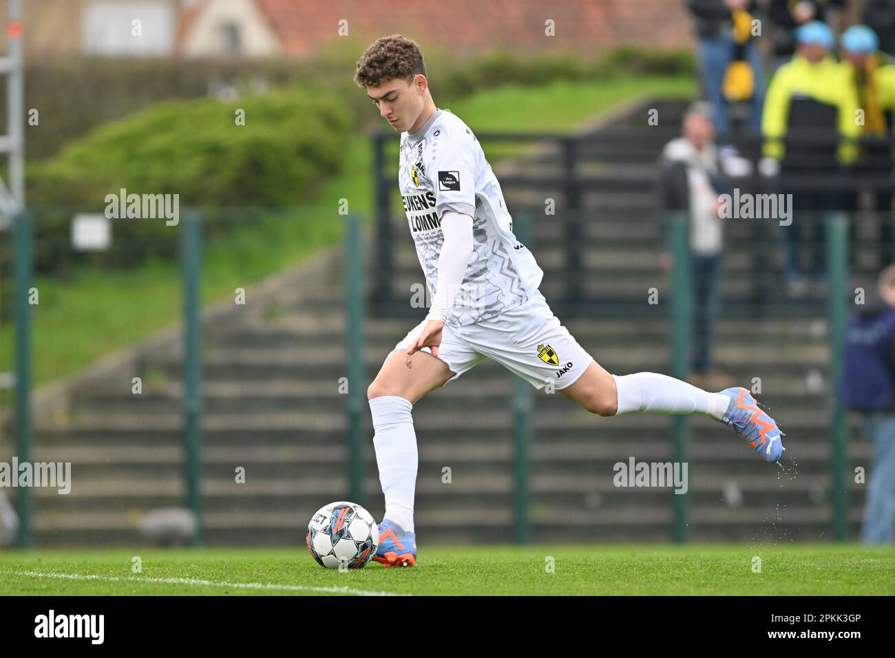 Roeselare, Belgique. 08th avril 2023. Mathias Delorge de Lierse ...