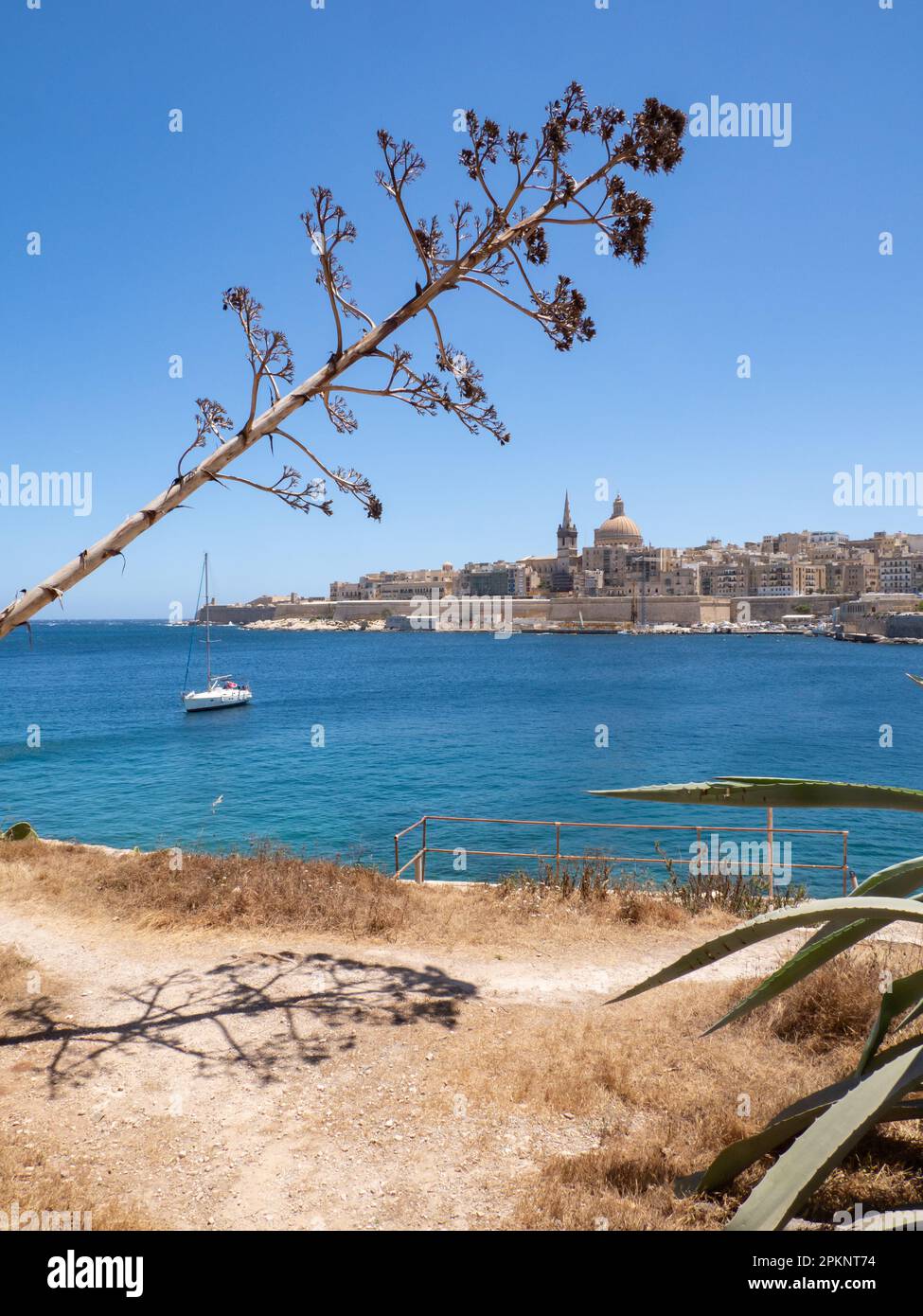 Valletta, Malte - Mai 2021 : vue sur le centre historique de la Valette ...