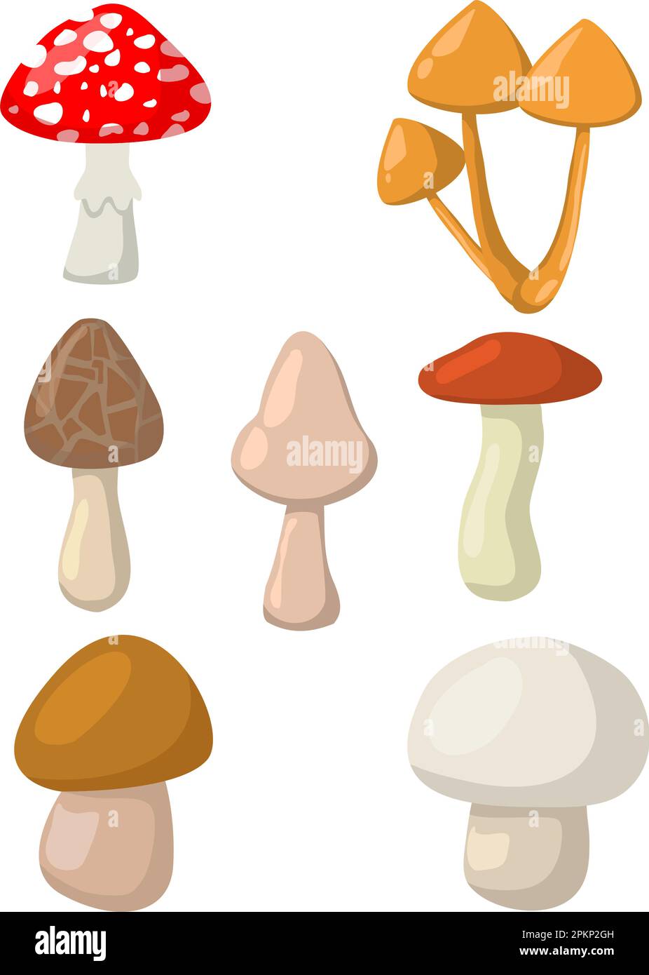 Champignons de dessin animé Banque de photographies et d’images à haute ...