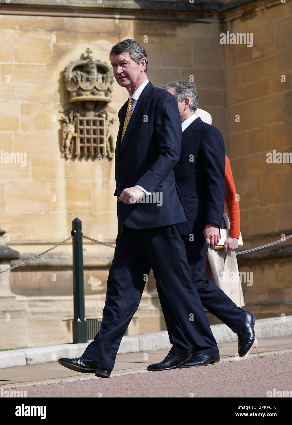 Vice-amiral Timothy Laurence assistant au service des Mattins de Pâques ...