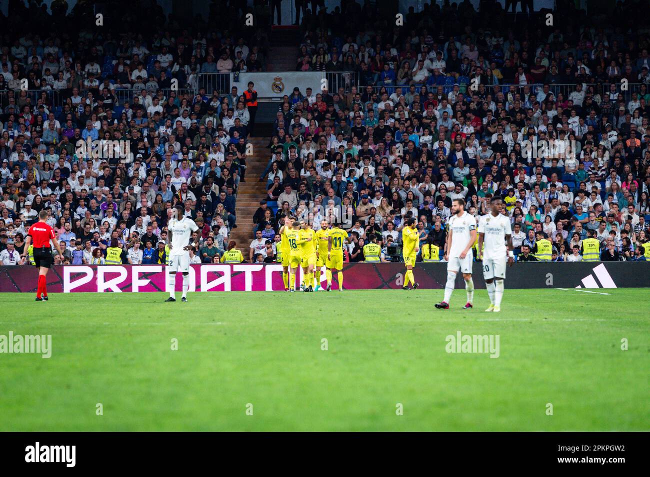 L'équipe de Villareal célèbre un but lors du match de football entre&XA ...