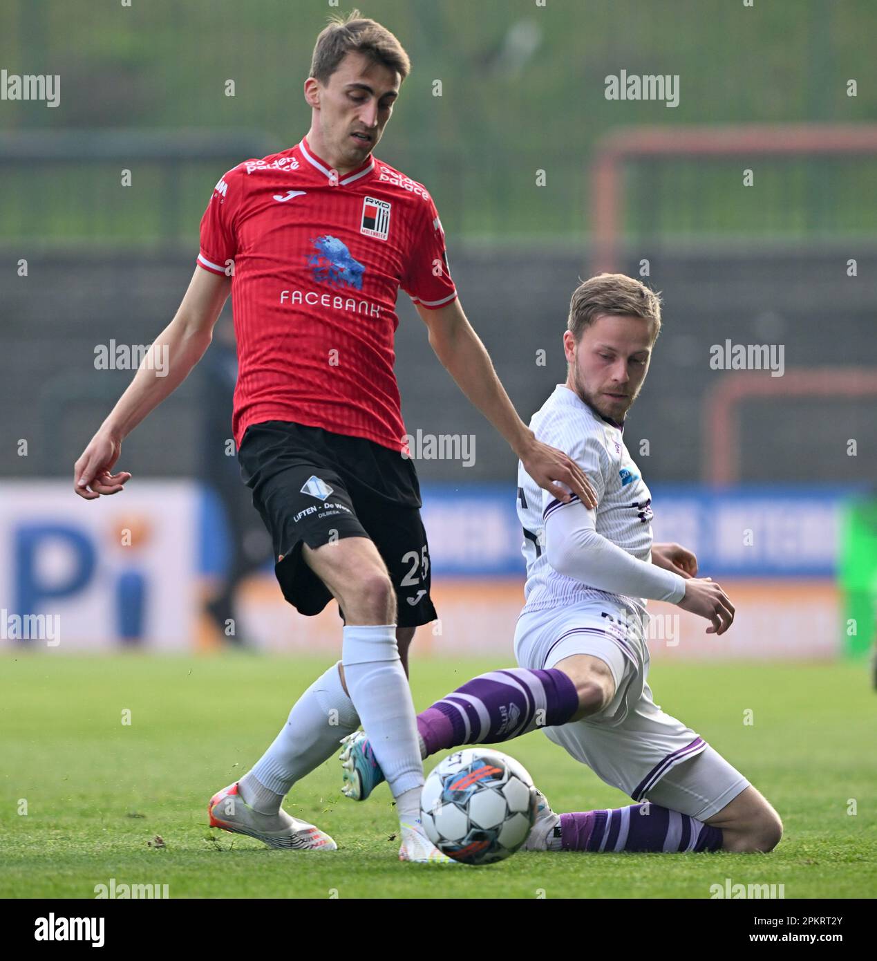 Bruxelles, Belgique. 09th avril 2023. Alexis de Sart de Rwdm et Dante ...
