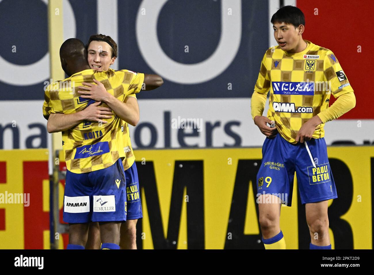 Sint Truiden, Belgique. 09th avril 2023. Aboubakary Koita de STVV ...