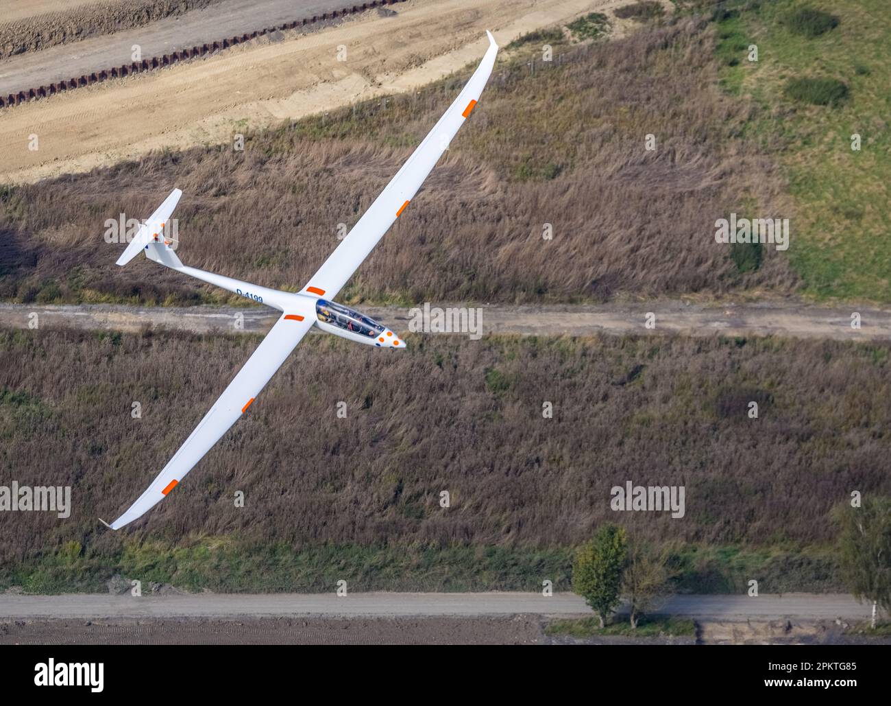 Vue aérienne, Duo Discus haute performance deux places D-4199 sur l ...