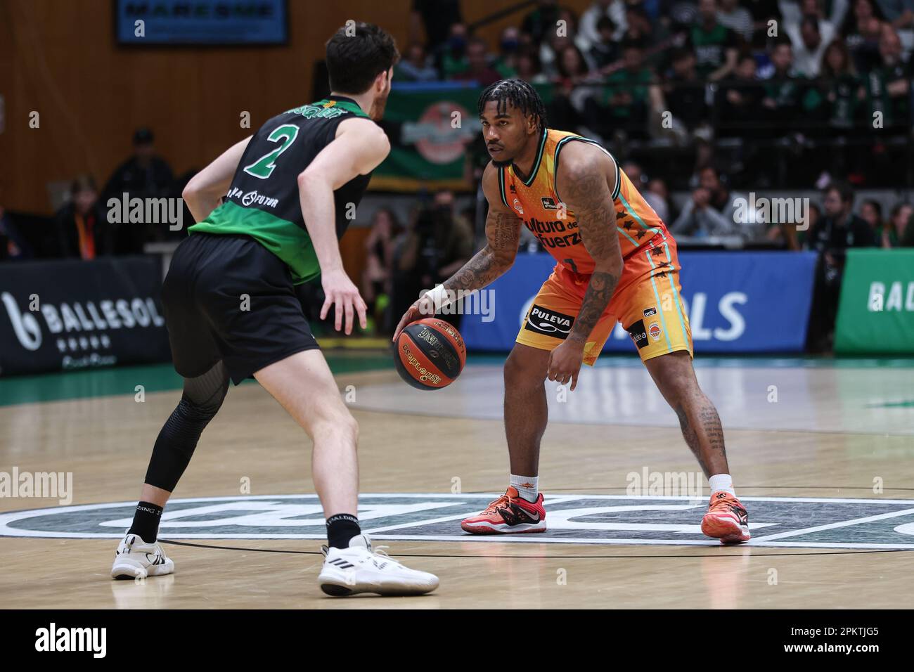 BADALONA, ESPAGNE - AVRIL 9: Chris Jones de Valence Panier en action ...