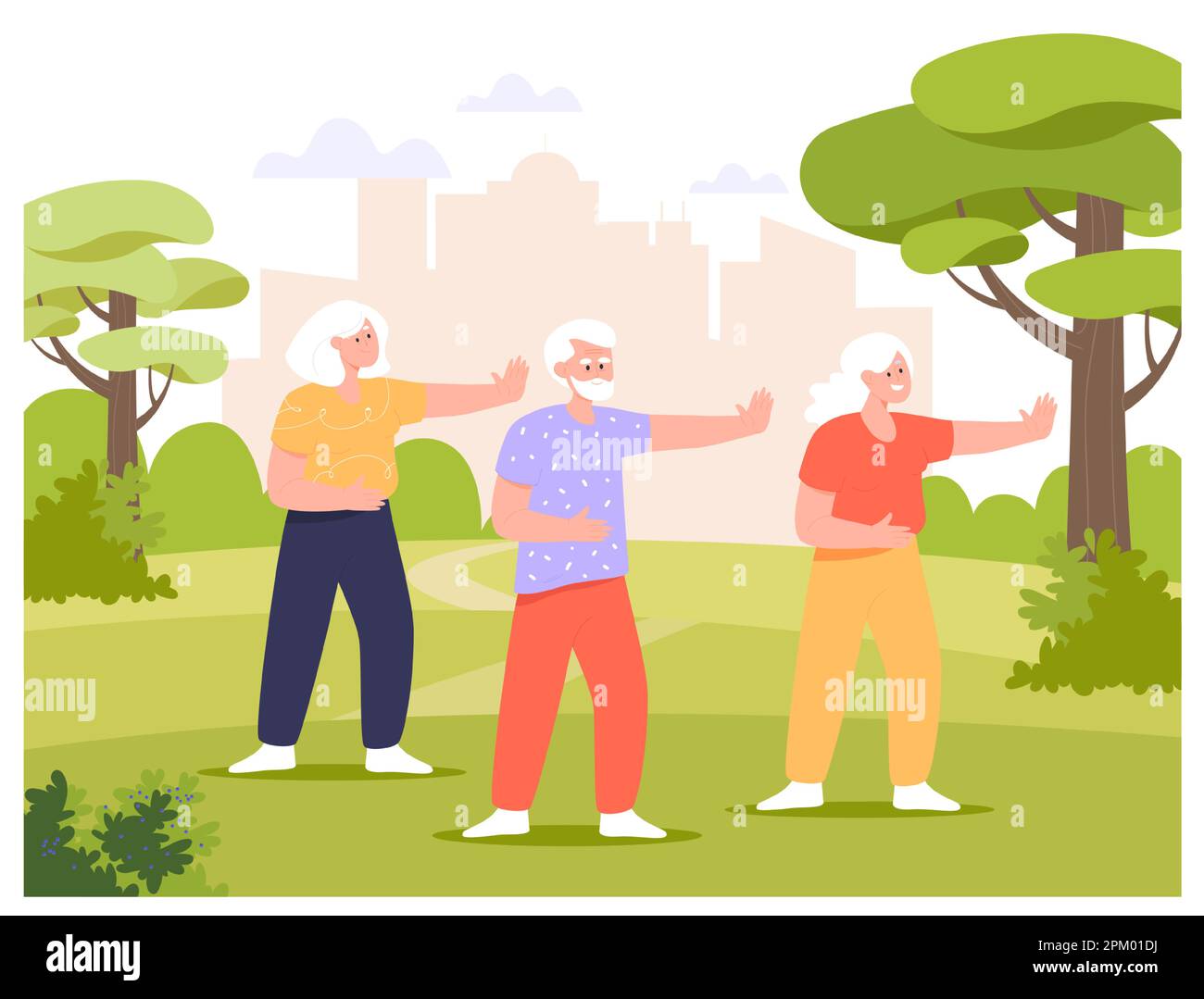 Parc de tai chi Banque d'images vectorielles - Alamy