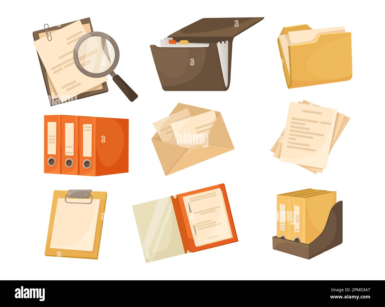 Dossier de police office documents Banque d'images vectorielles - Alamy