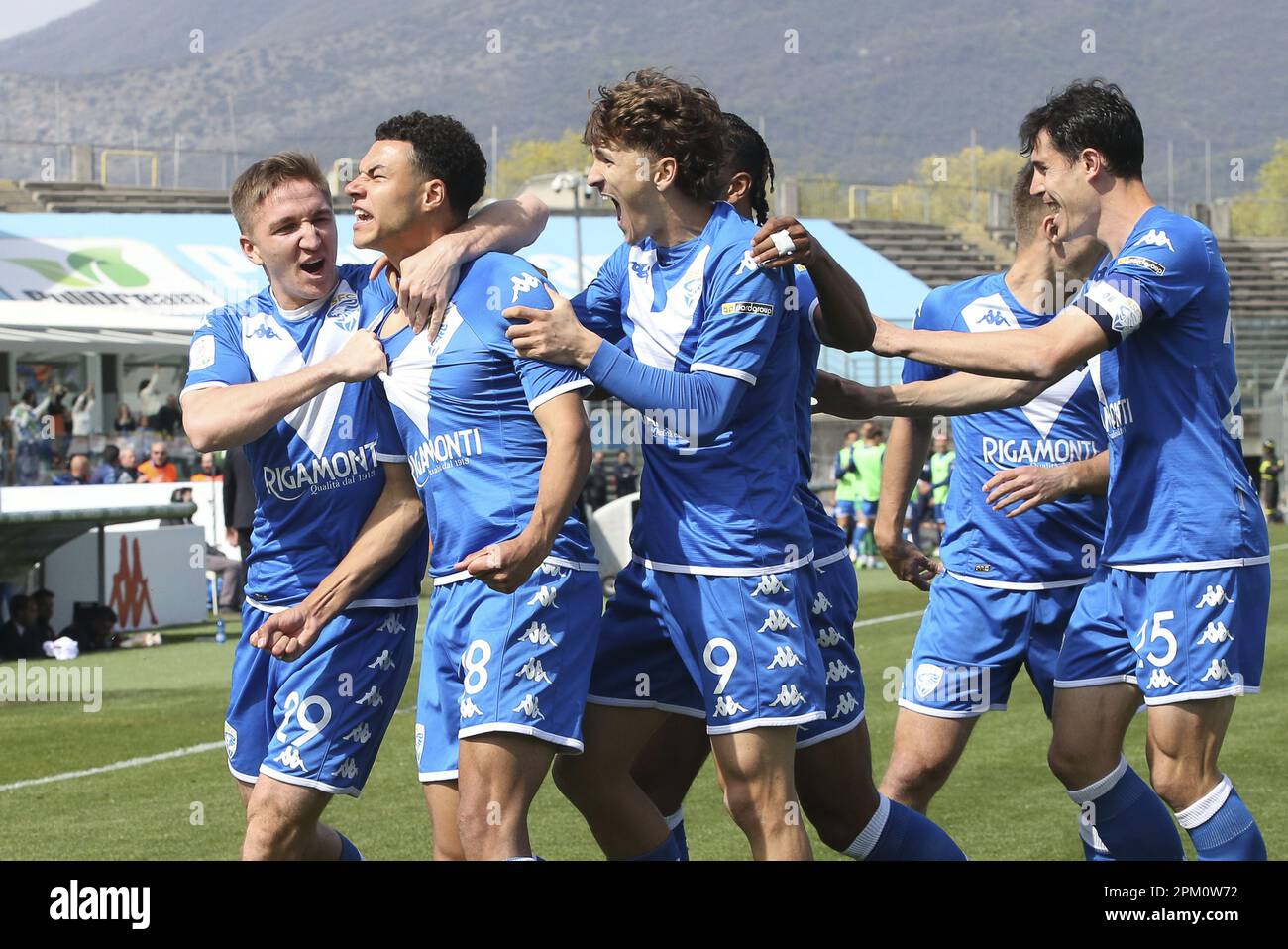 Brescia, Italie. 10th avril 2023. Alexander Saidou Alieu Jallow de ...