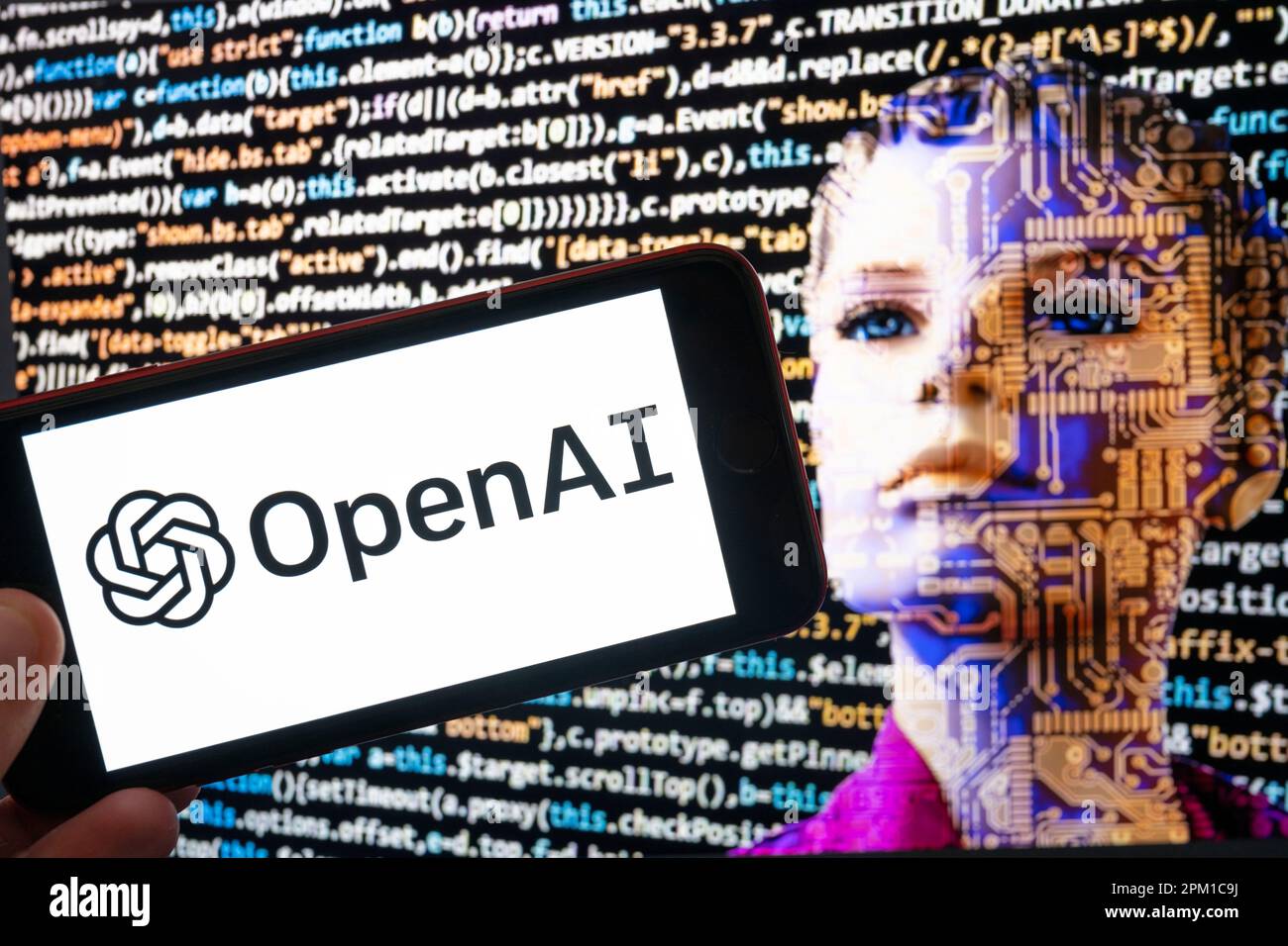 Los Angeles, Californie, États-Unis. 10th avril 2023. OpenAI est un organisme de recherche axé ...