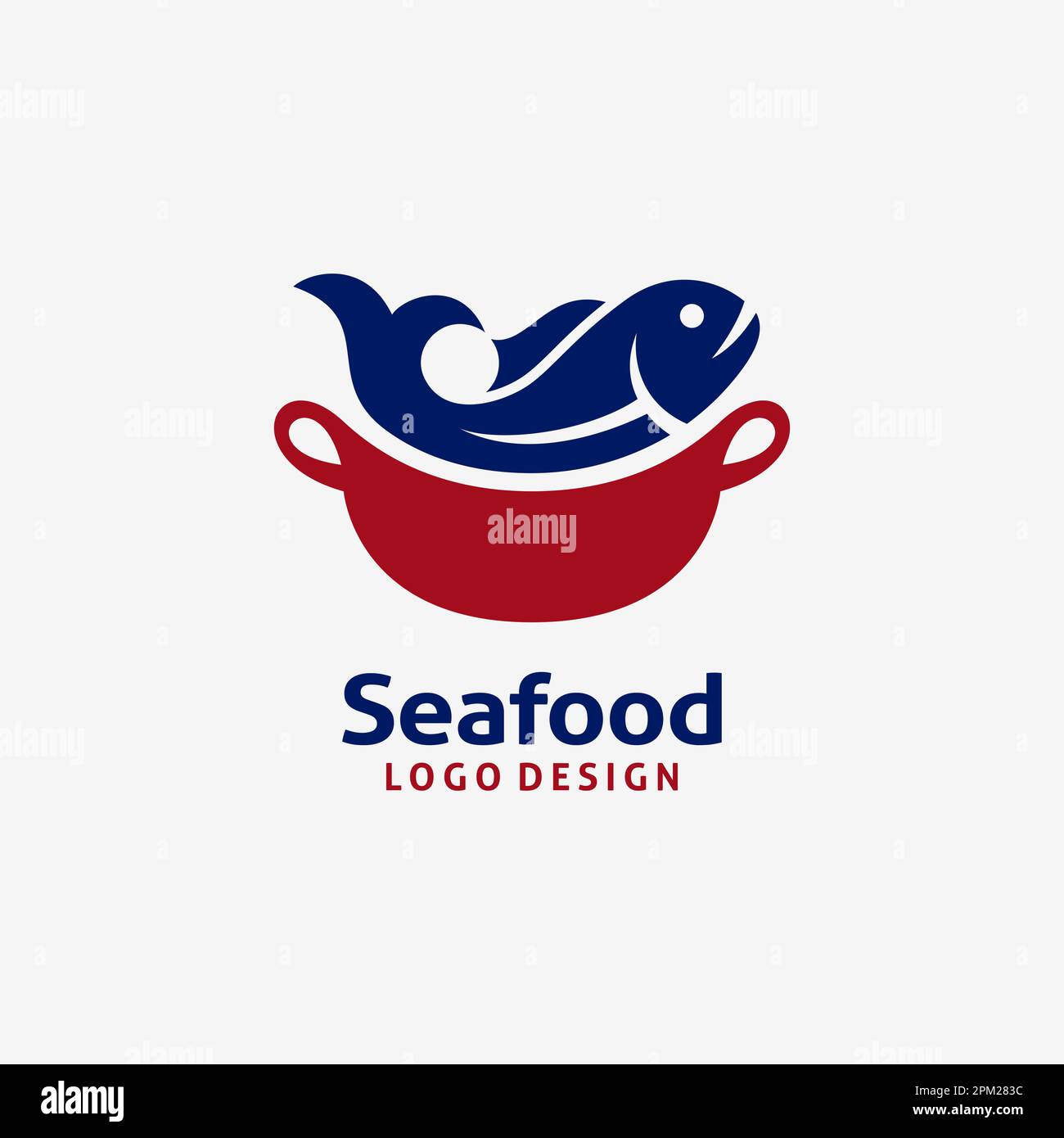 Logo de fruits de mer Banque d'images vectorielles - Alamy