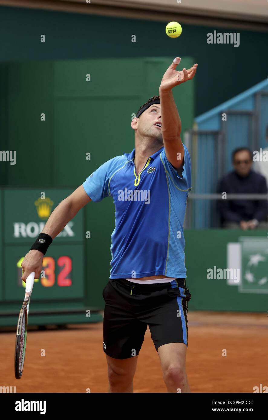 Filip Krajinovic de Serbie au cours du jour 2 des Rolex Monte-Carlo ...