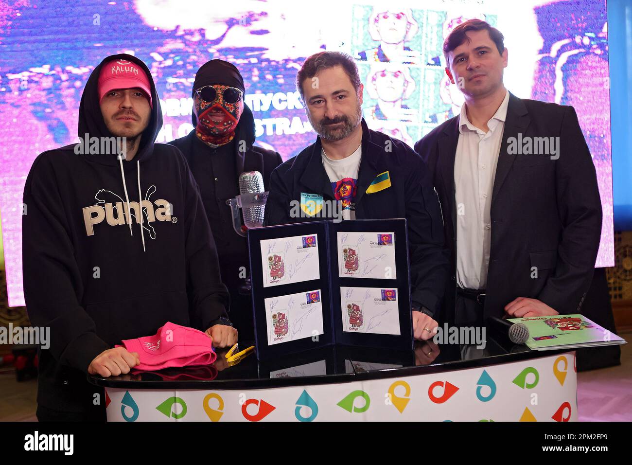 KALUSH, UKRAINE - 10 AVRIL 2023 - Rapper Oleh Psiuk, MC KylymMen of the ...