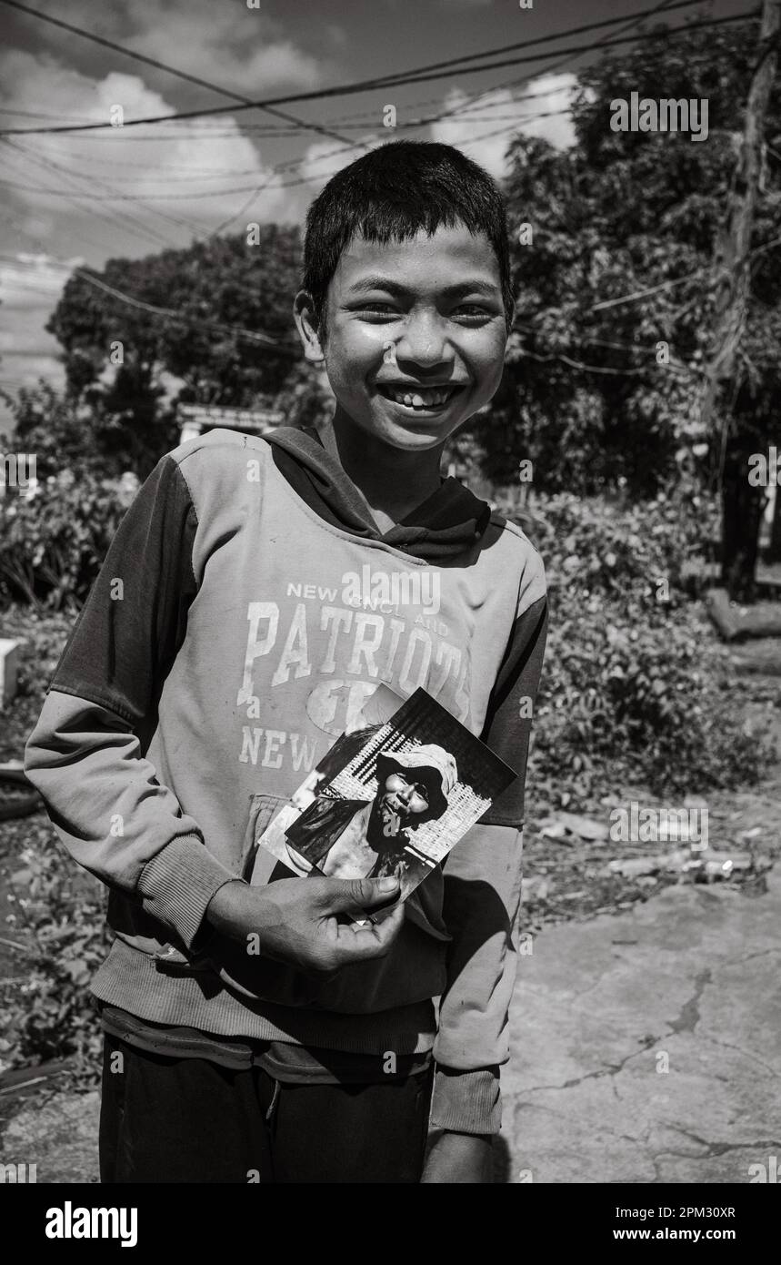 Un adolescent de la minorité ethnique de Jerai dans les Highlands ...