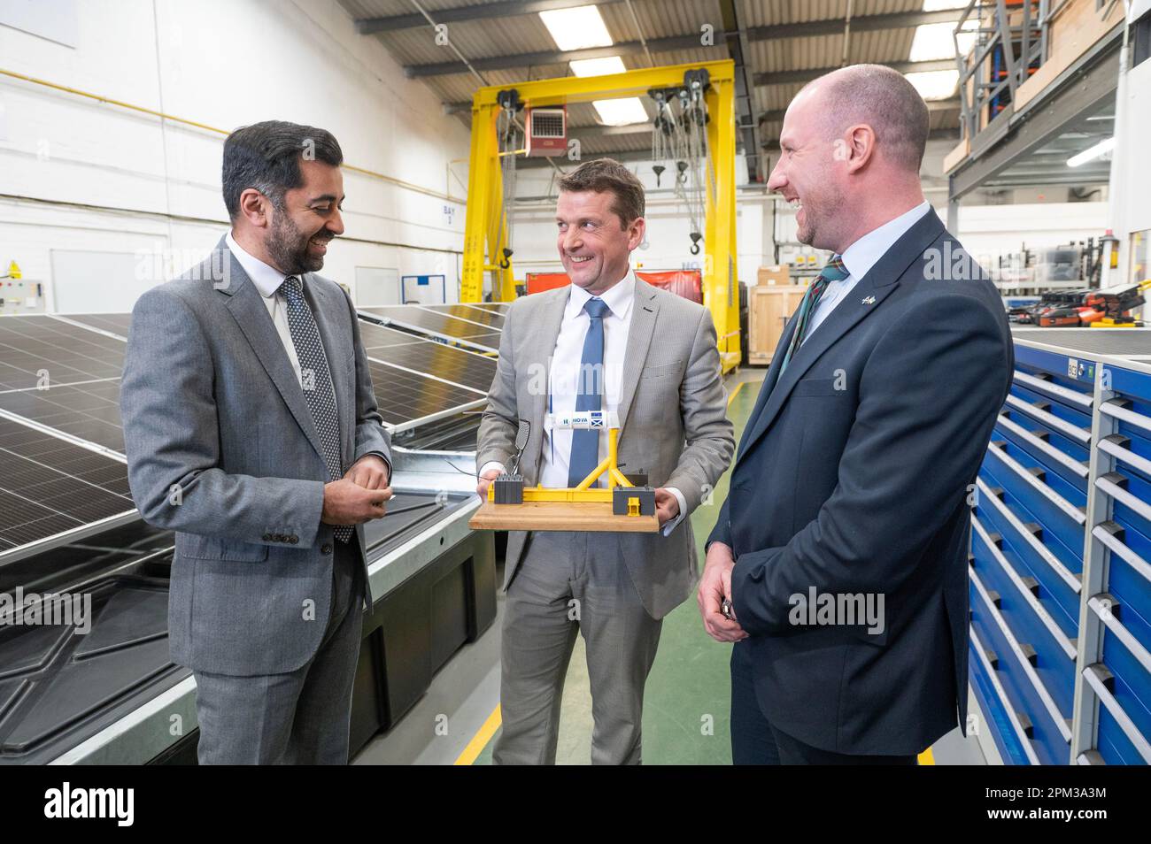 Le premier ministre, Humza Yousaf, et le secrétaire à l'énergie, Neil ...
