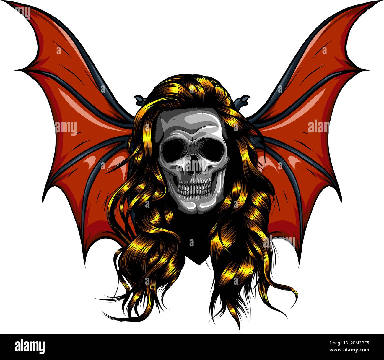 Bat skeleton illustration Banque d'images vectorielles - Alamy