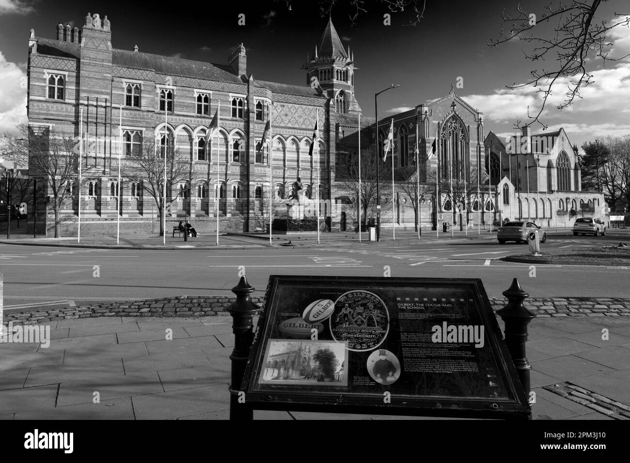 Statue of william webb ellis Banque d'images noir et blanc - Alamy