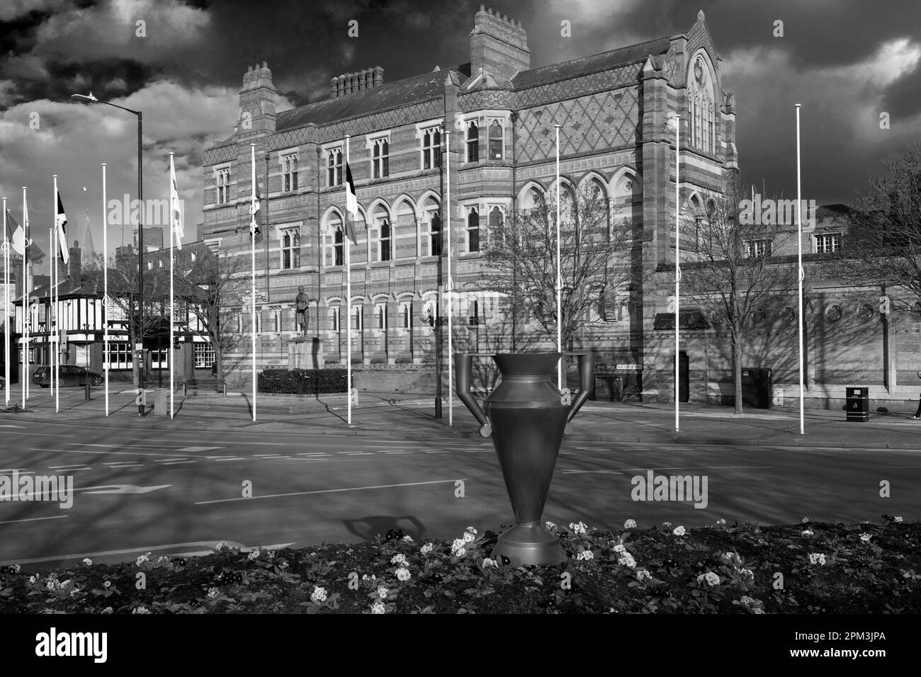 Statue of william webb ellis Banque d'images noir et blanc - Alamy