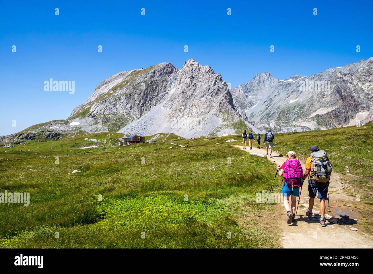 France, Savoie, Pralognan-la-Vanoise, Parc National de la Vanoise, GR55 ...