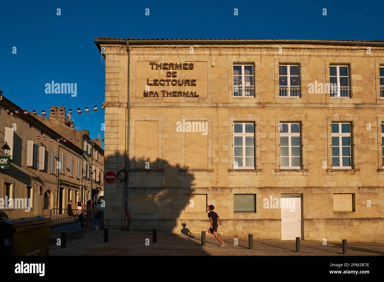 France, Gers, Lectoure, arrêt sur le chemin de Saint Jacques de Compostelle, établissement ...