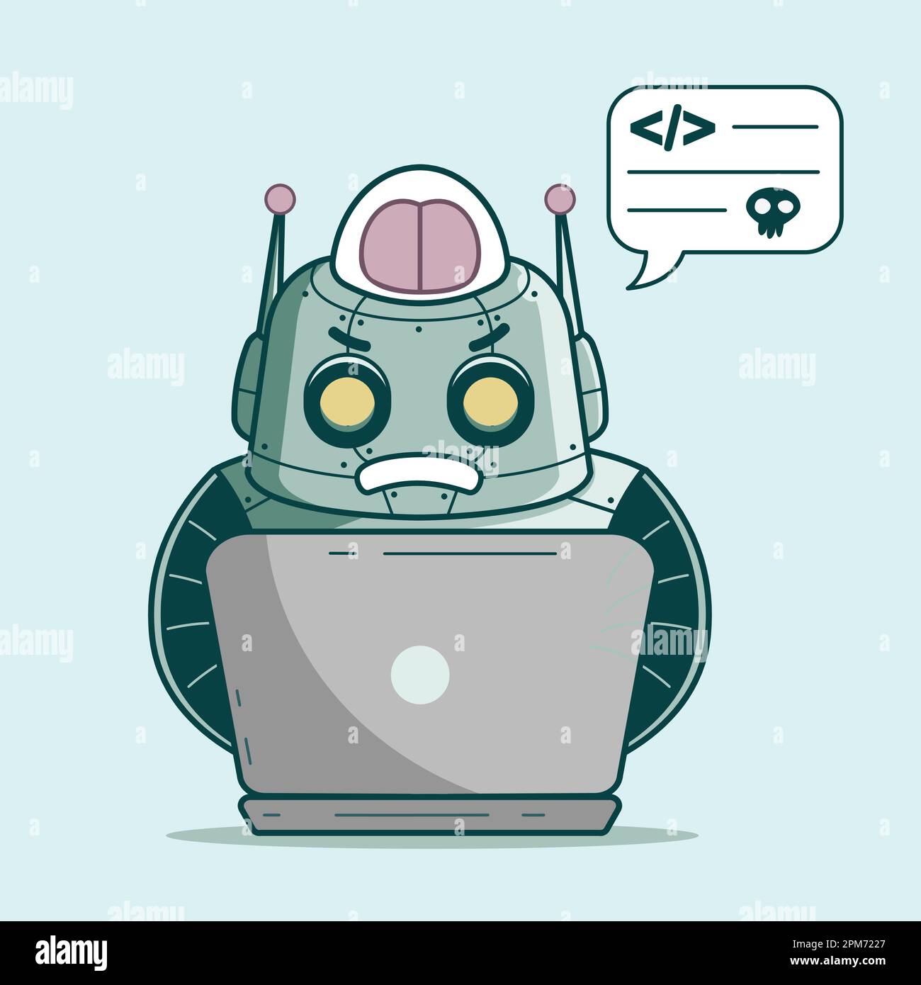 Robot programming Banque d'images vectorielles - Alamy
