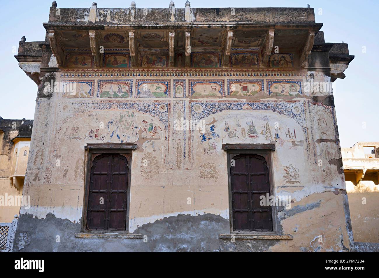 Intérieur du château de Mahansar construit autour de 1768 A.D. En 2003 ...