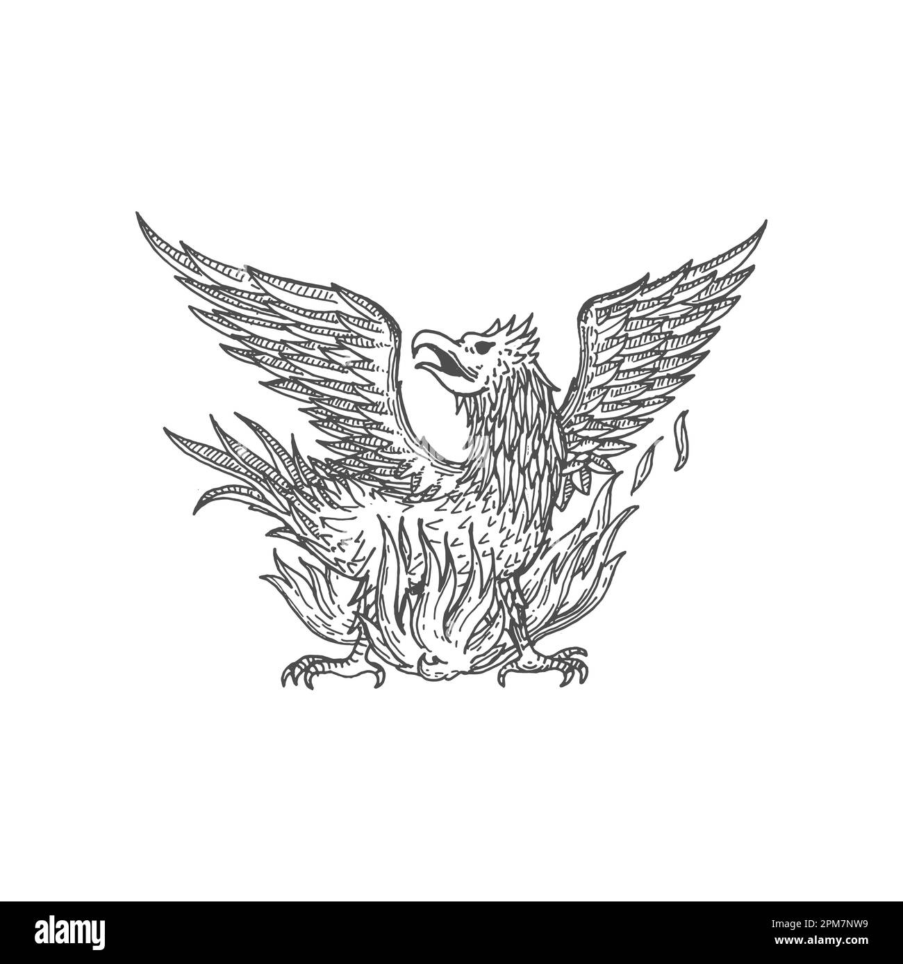 Mythologie japonaise phoenix Banque d'images vectorielles - Alamy