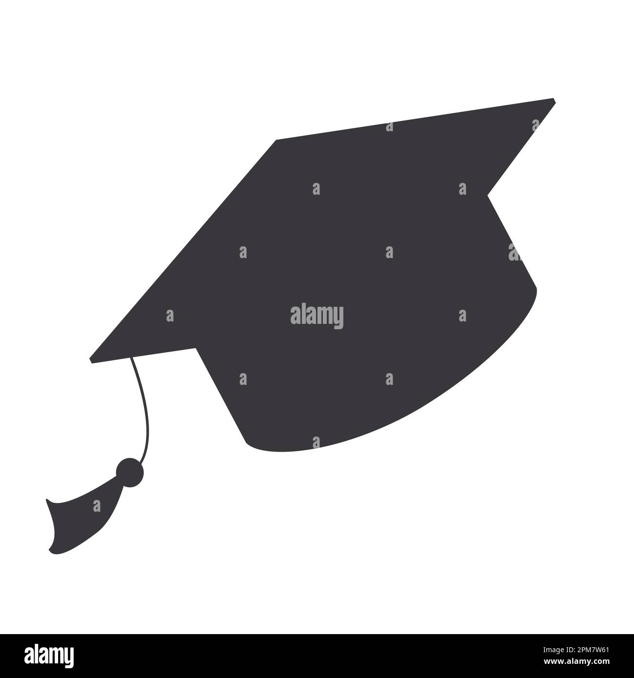 Icône de chapeau d'étudiant diplômé. Symbole de l'enseignement ...