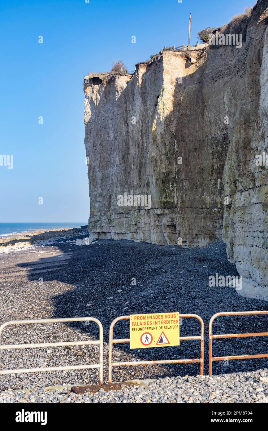France, Seine Maritime, Criel sur Mer, Côte d'Abatre, district victime ...