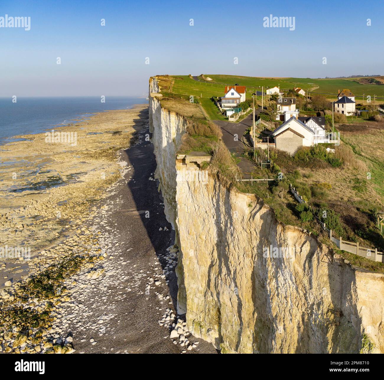 France, Seine Maritime, Criel sur Mer, Côte d'Abatre, district victime ...
