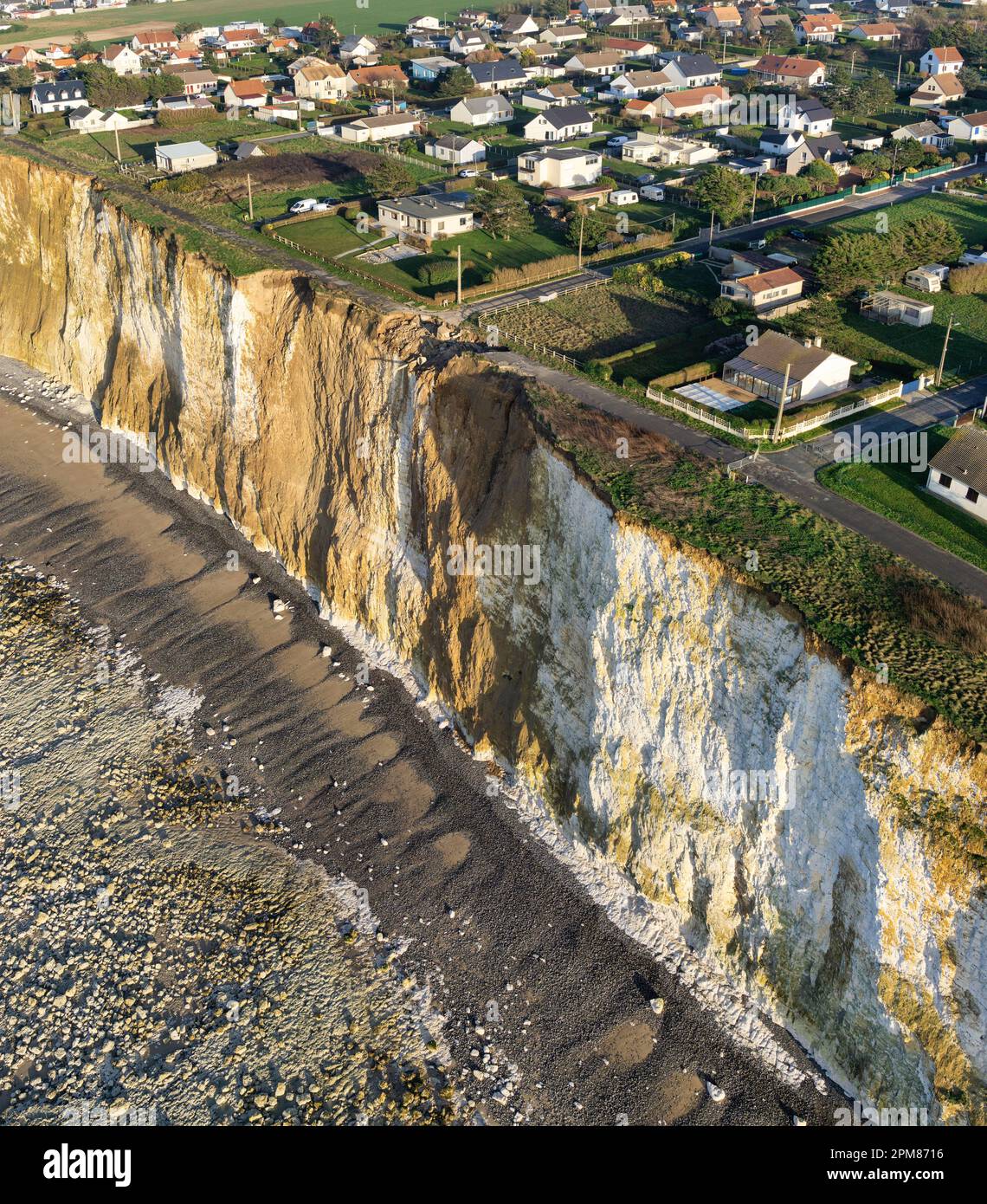 France, Seine Maritime, Criel sur Mer, Côte d'Abatre, district victime ...