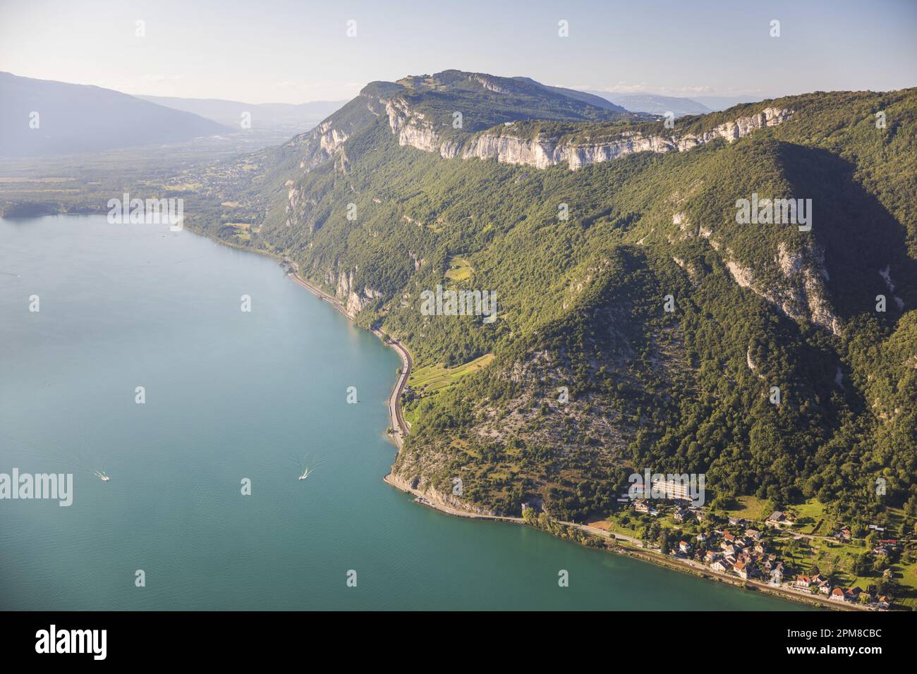 Vue aerienne du bourget du lac Banque de photographies et d’images à ...