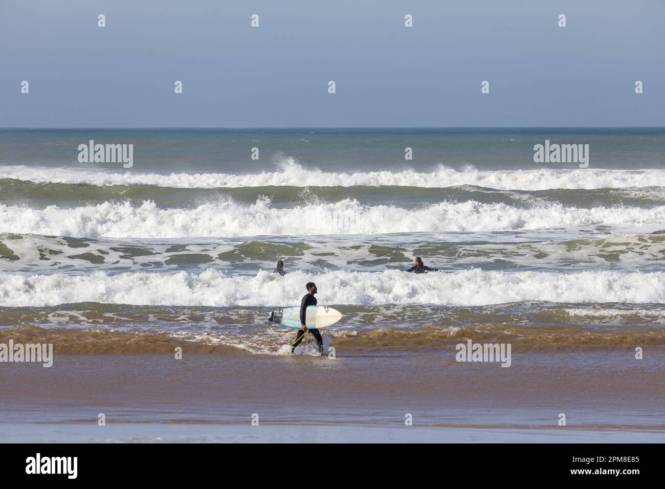 Maroc, Marrakech Safi région, Sidi Kaouki, l'immense plage de Sidi ...