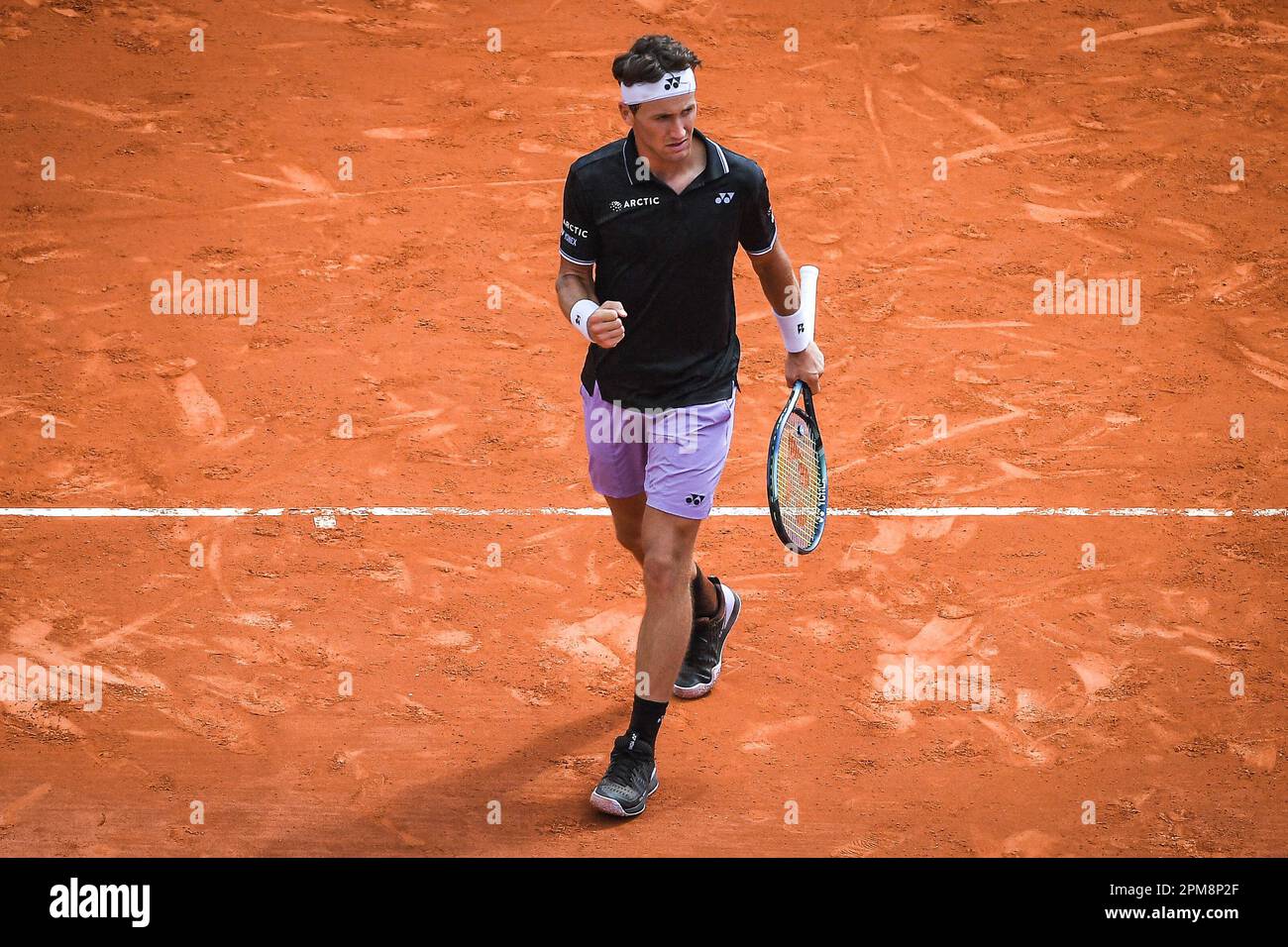 Casper RUUD de Norvège célèbre son point de vue lors de la Rolex Monte-Carlo, ATP Masters 1000 ...