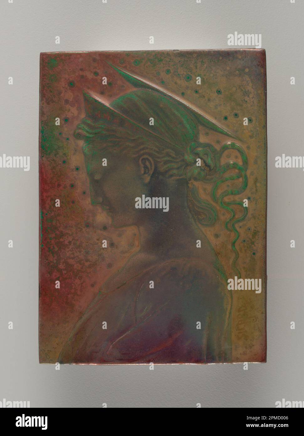 Plaque de portrait ; conçue par Jacques Sicard (français, 1865–1923 ...