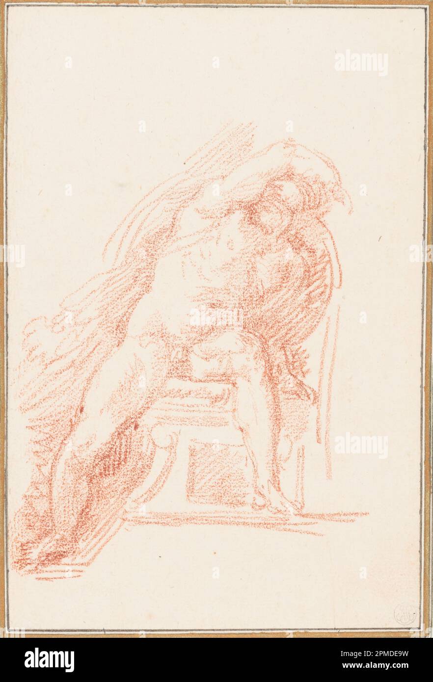 Ignudo du plafond de la chapelle sixtine ceci est un dessin Banque de ...