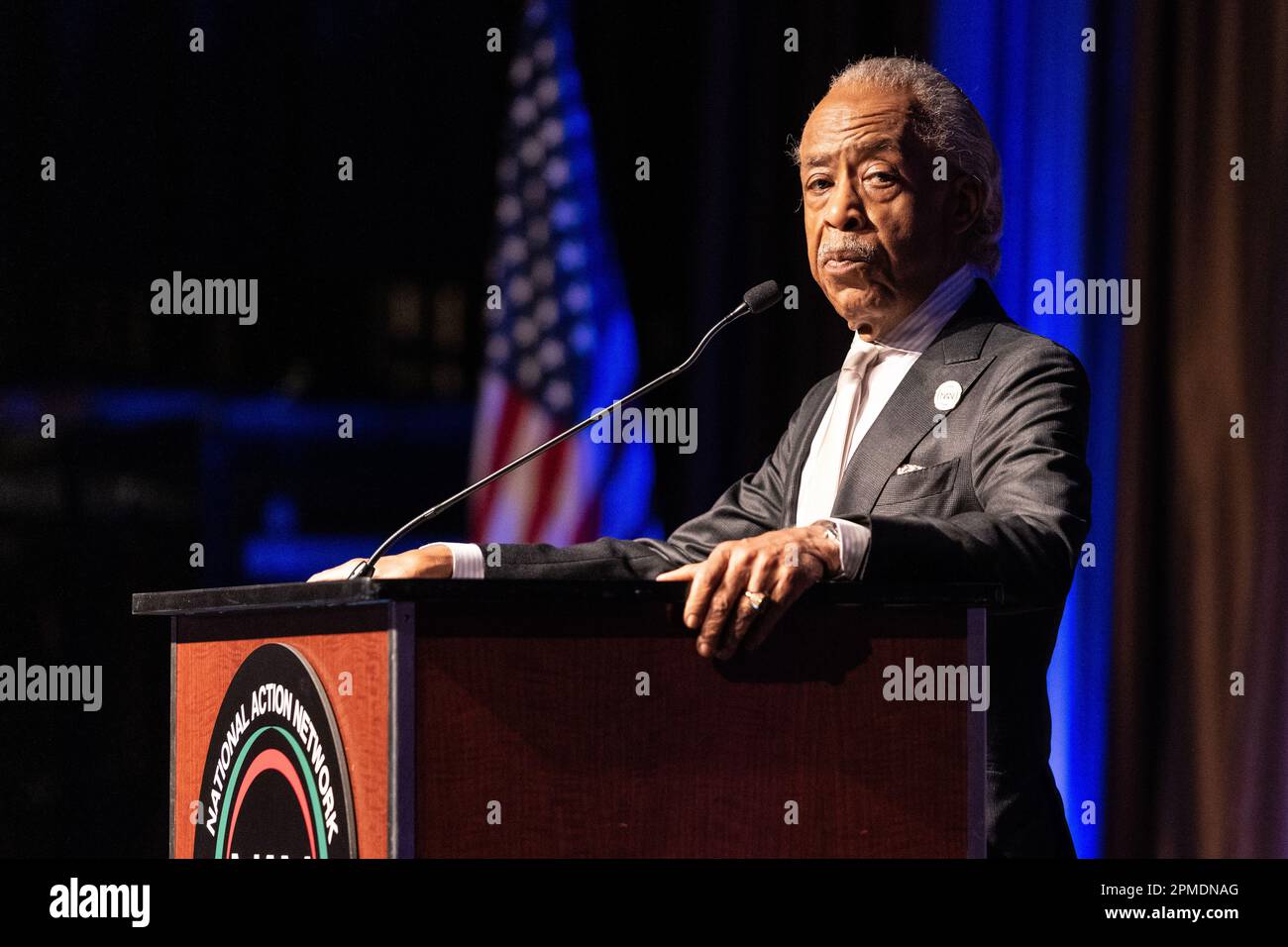 Le révérend Al Sharpton parle lors du congrès NAN 2023 au Sheraton ...