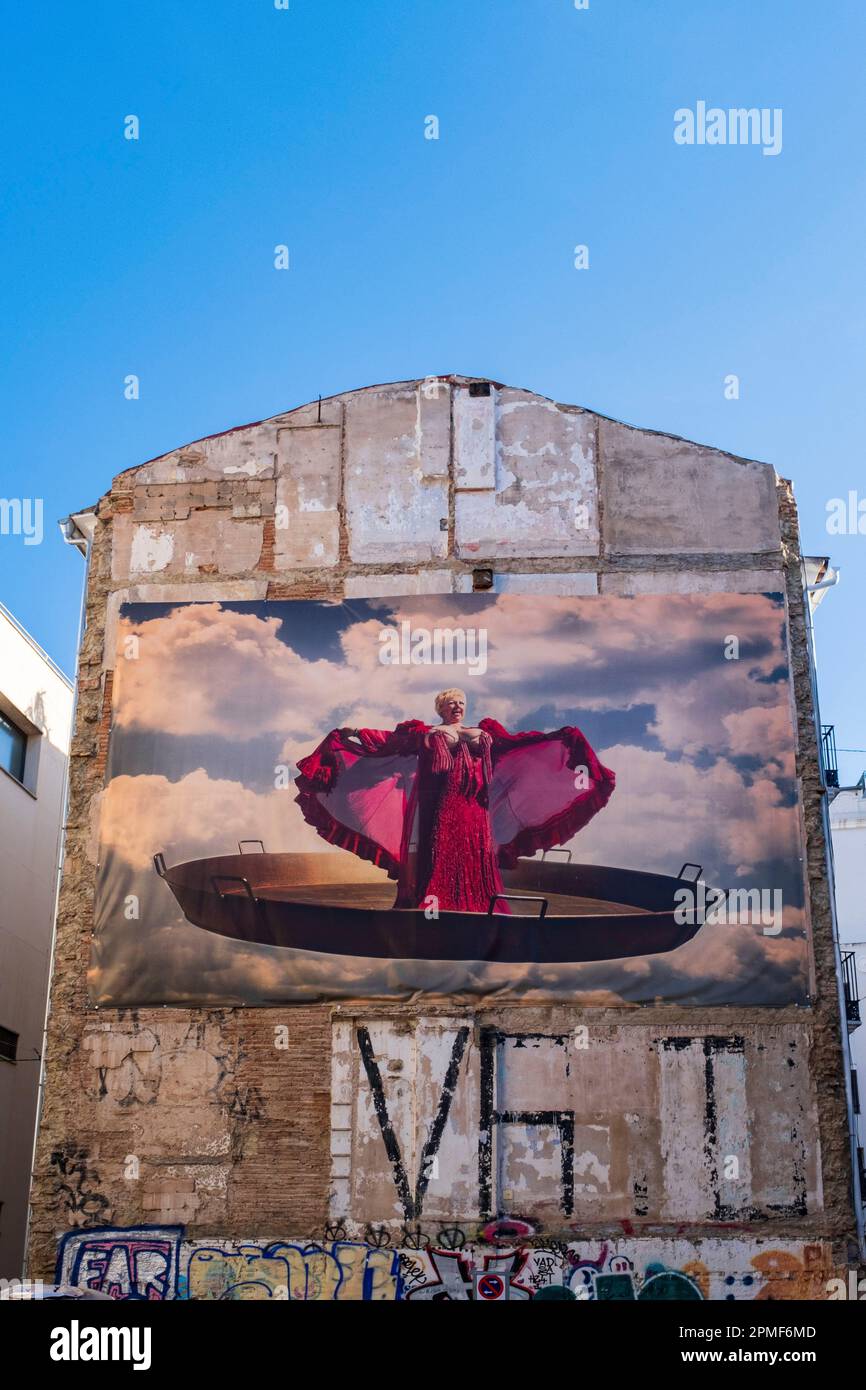 Espagne, Valence, barrio del Carmen, Calle Corretgeria, Street art ...