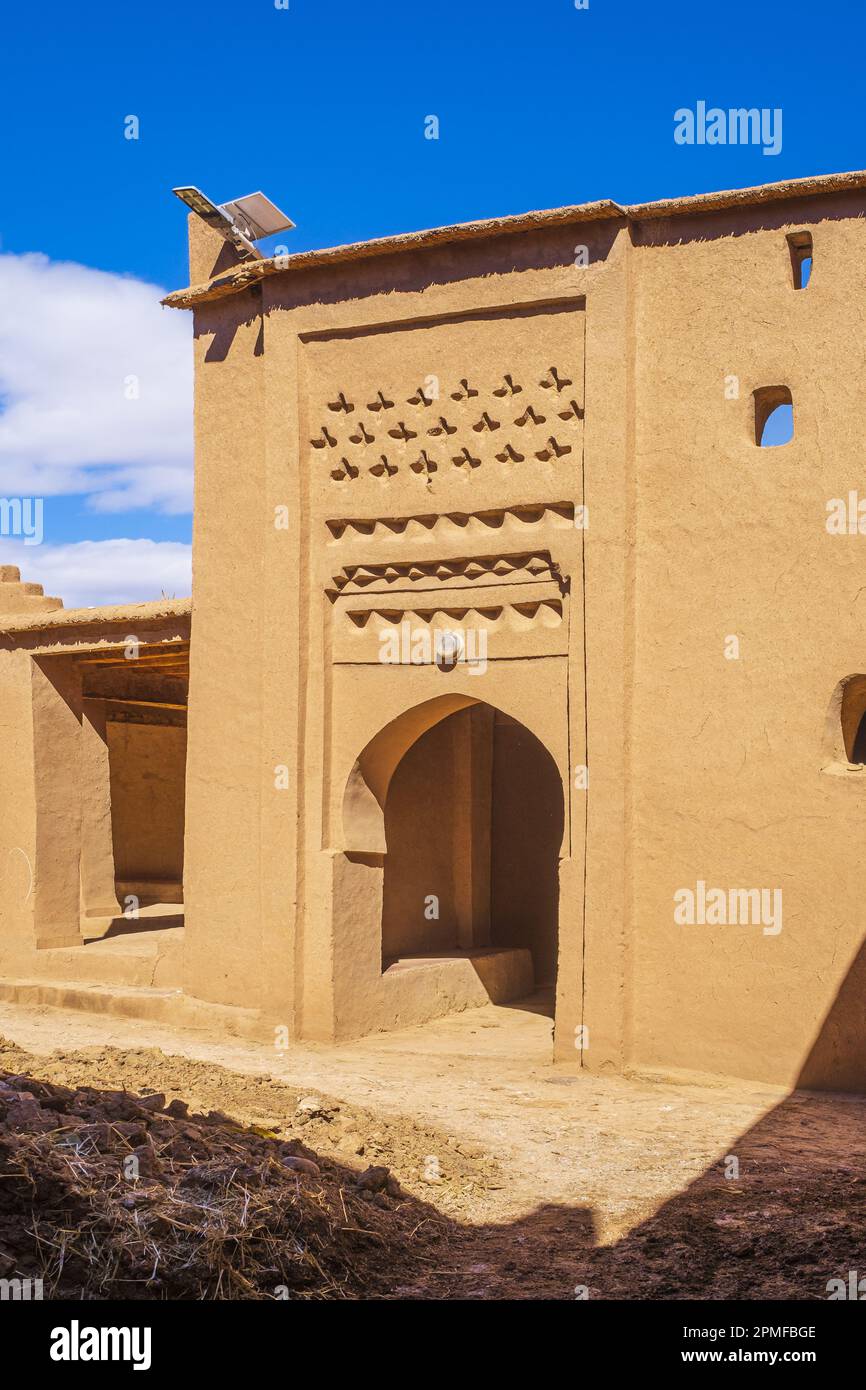 Maroc, Zagora, Ksar Tissergate, village fortifié, l'un des plus conservés de ksours dans le sud ...