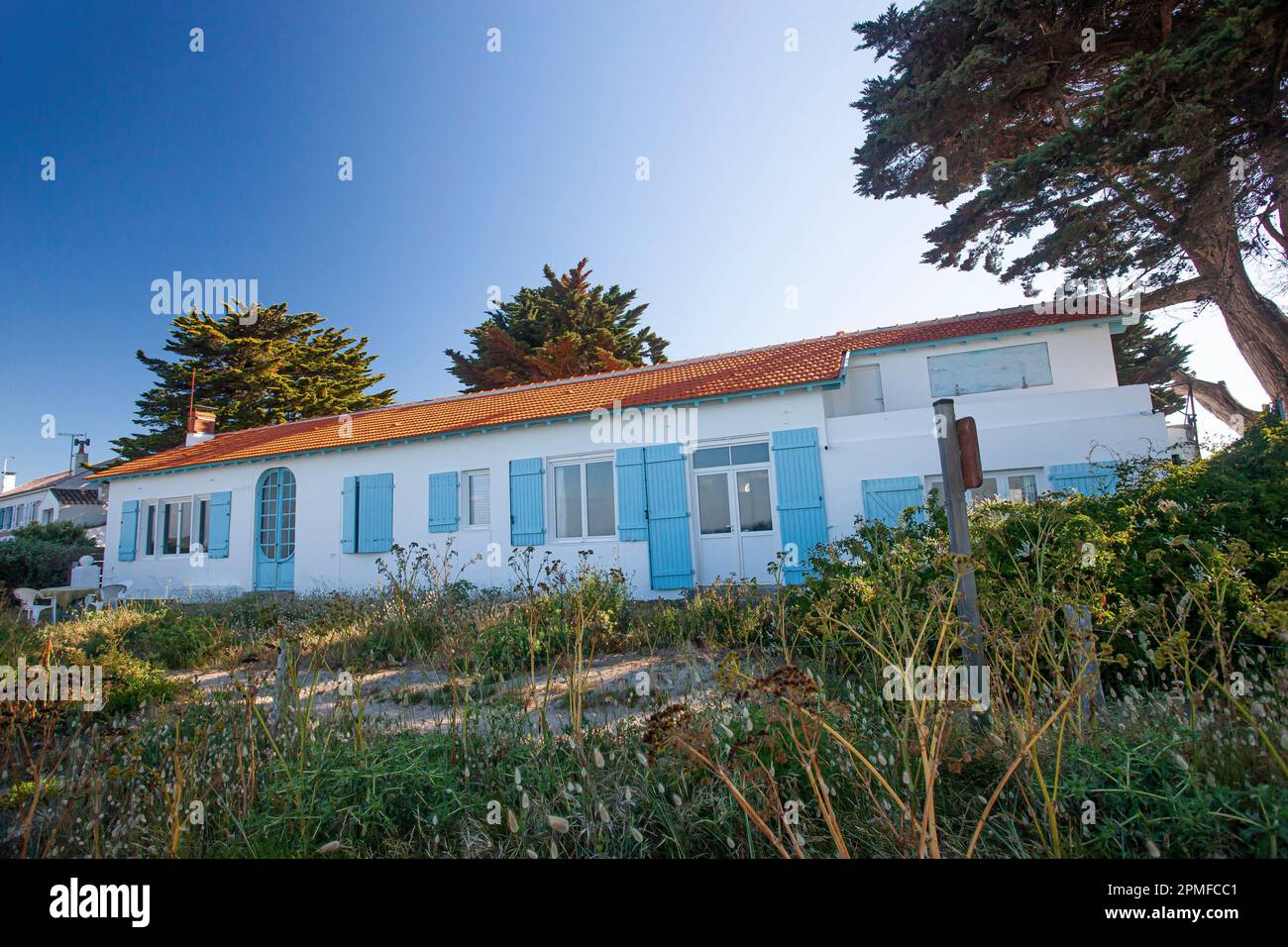 France, Vendée, Ile de Noirmoutier, Noirmoutier en l'ile, le vieil, La ...