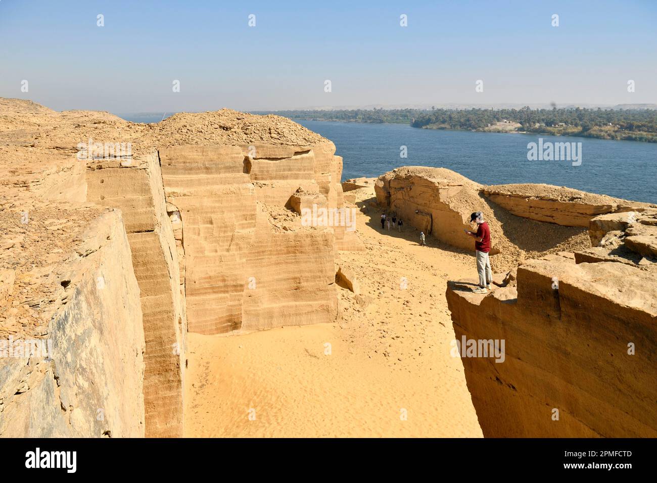 Égypte, haute Égypte, vallée du Nil, Gebel Silsileh (Jebel Silsilah ...
