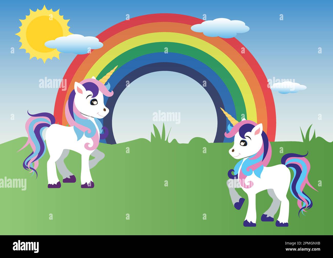 Unicornios para colorear y imprimir Banque de photographies et d’images ...